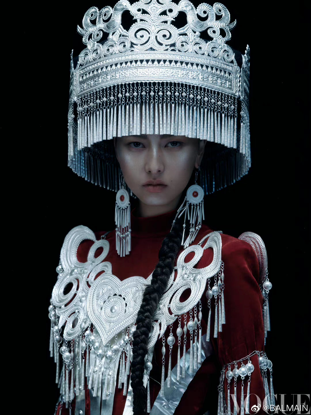 Balmain creates Vogue dress inspired by Chinese Yi ethnic minority