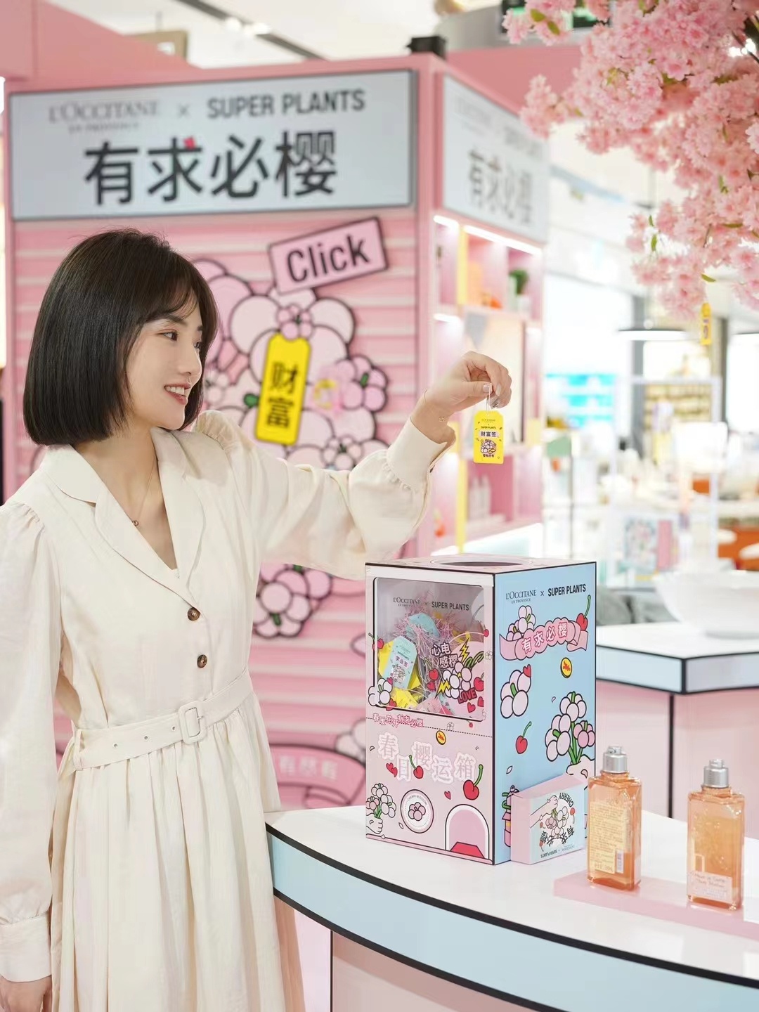 L'Occitane taps in on China’s cherry fever with Prayer Garden pop-up