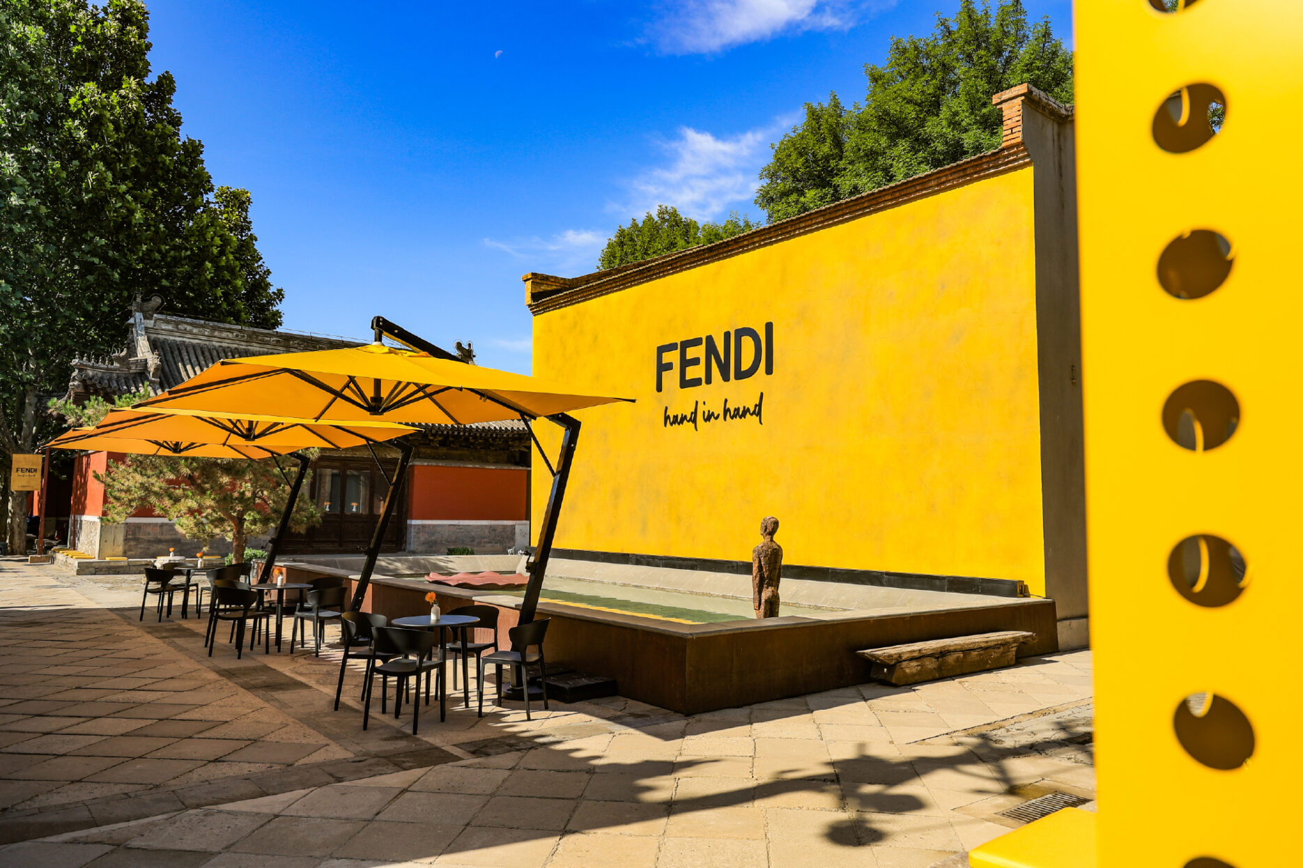 Fendi and Hey Tea create Hutong tea lounge in Beijing