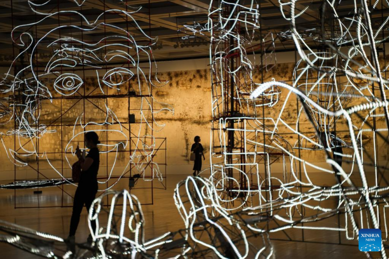 YSL and Chinese artist Cai Guoqiang team up for daytime fireworks show