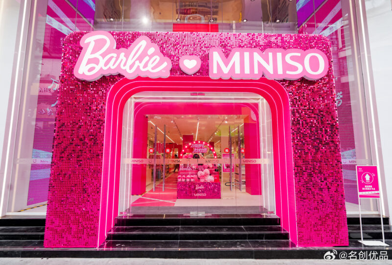 MINISO stands up for Barbiecore in Changsha