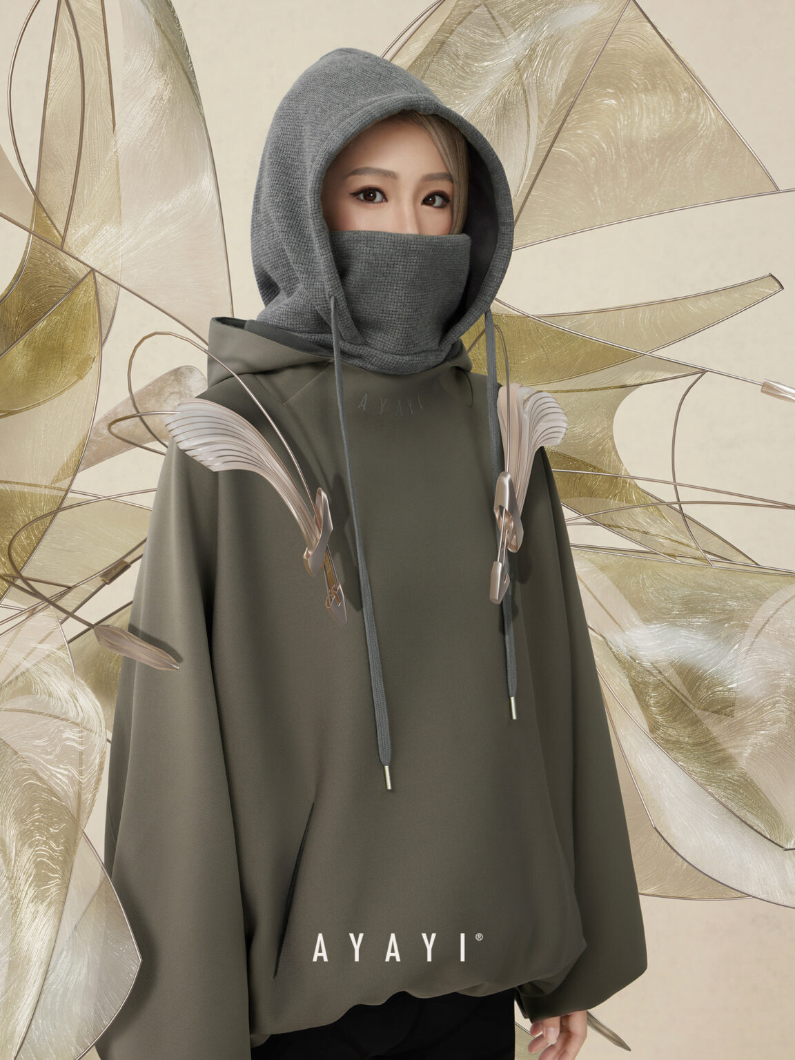 Virtual human AYAYI launches "phygital" fashion collection