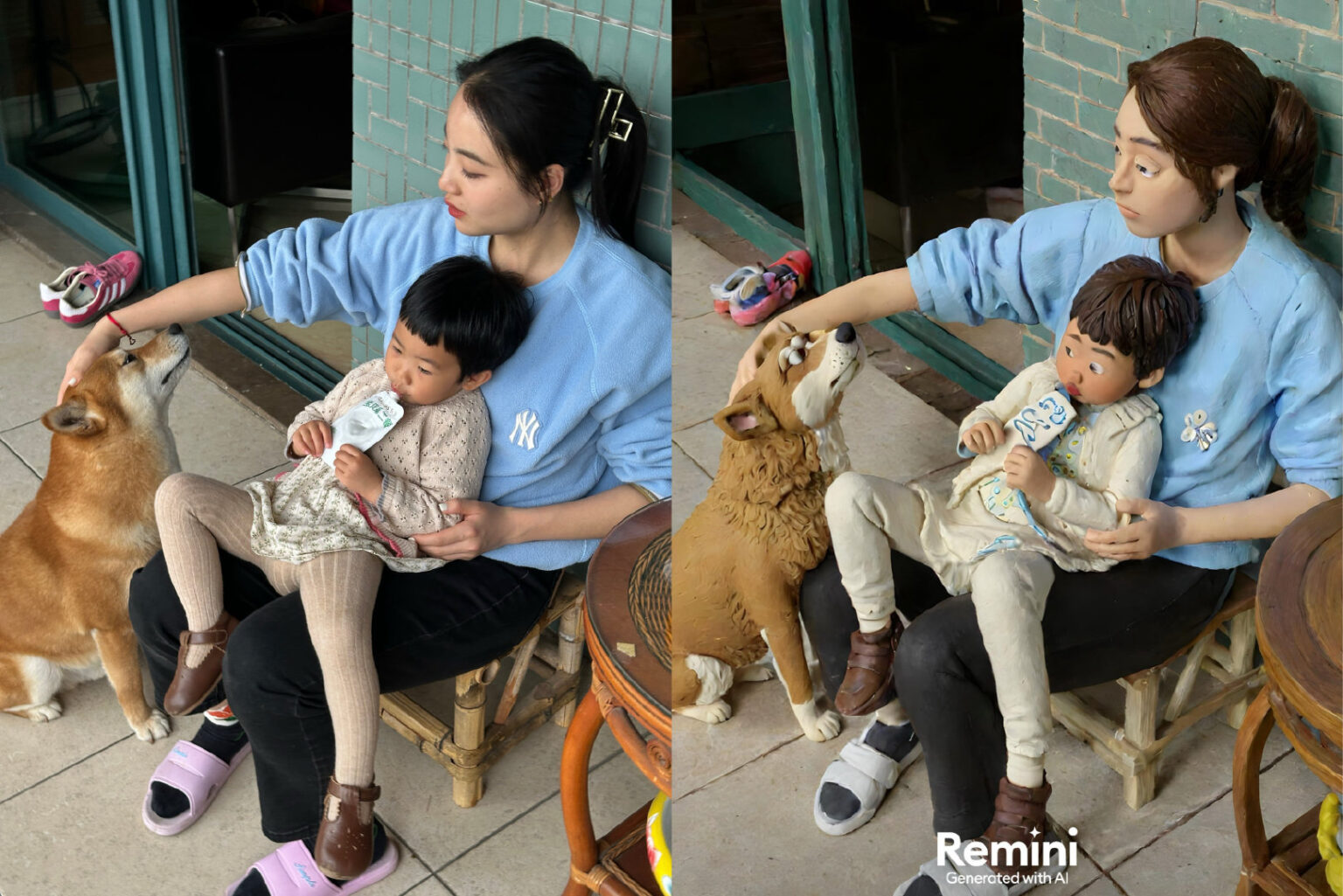 Clay-filter makes Remini the new popular AI photo editor app in China