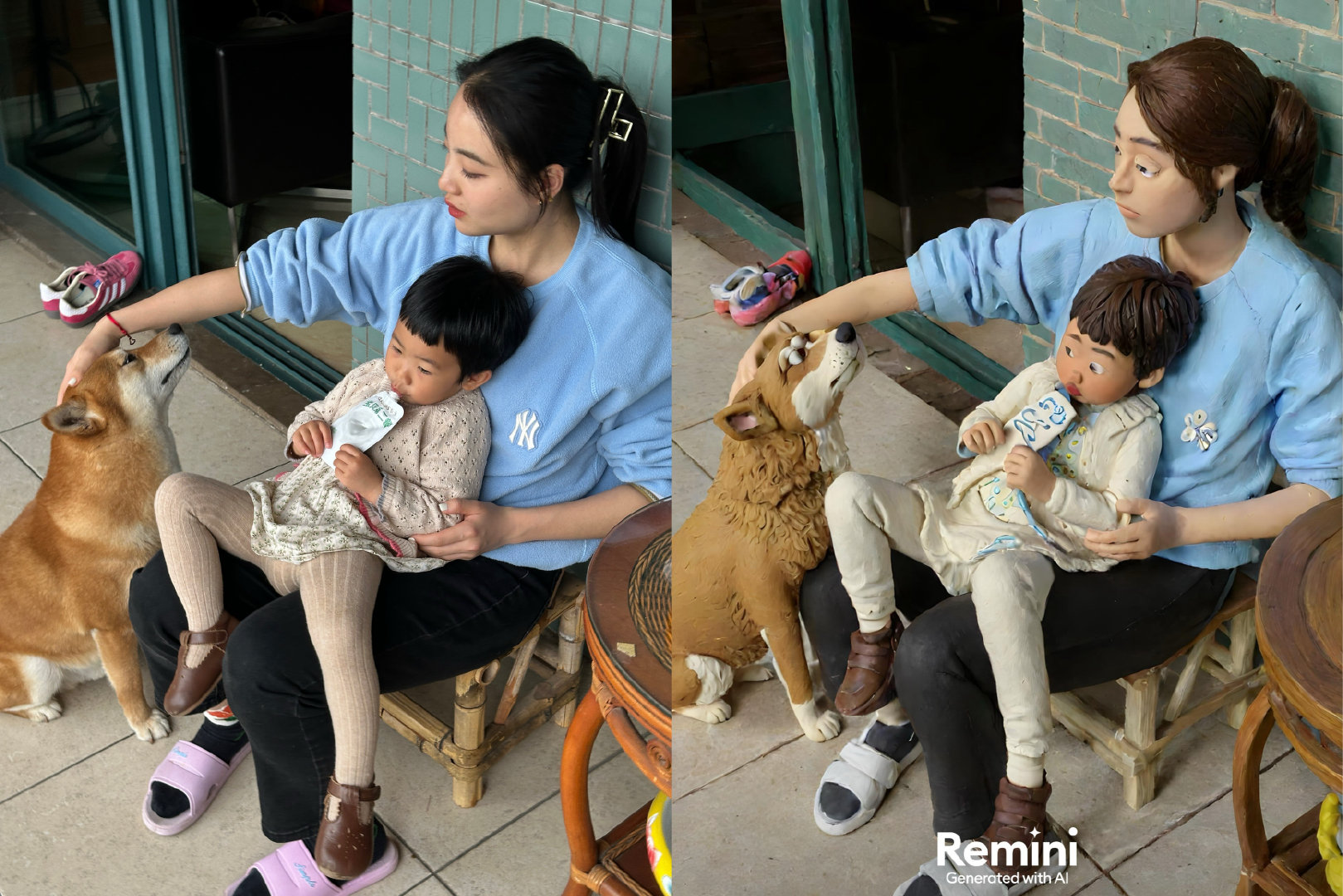 Clay-filter makes Remini the new popular AI photo editor app in China