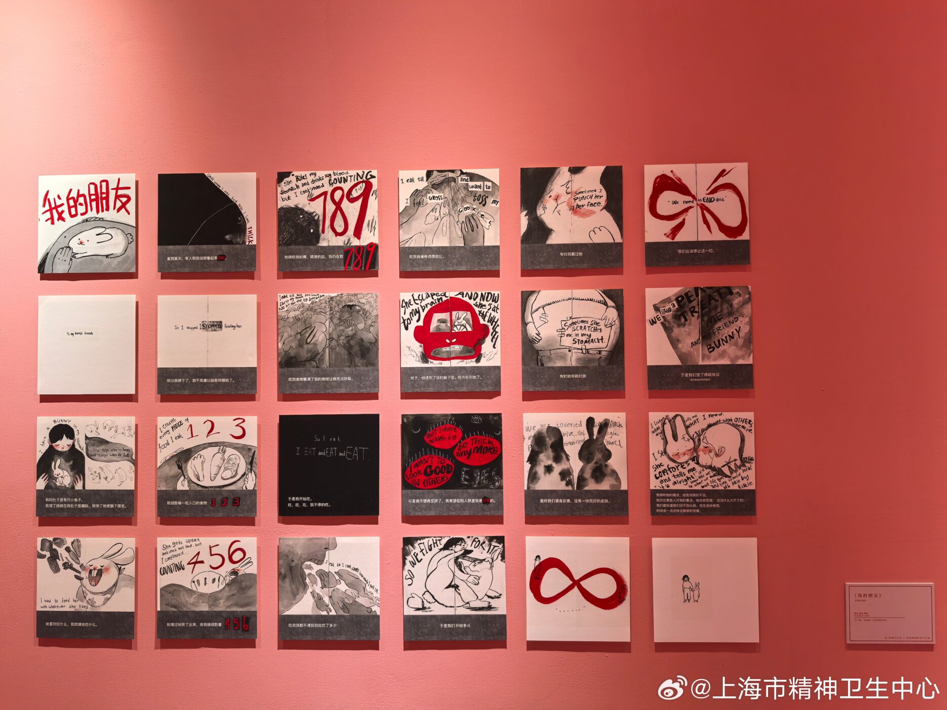 Shanghai Mental Health Center hosts exhibition for eating disorders