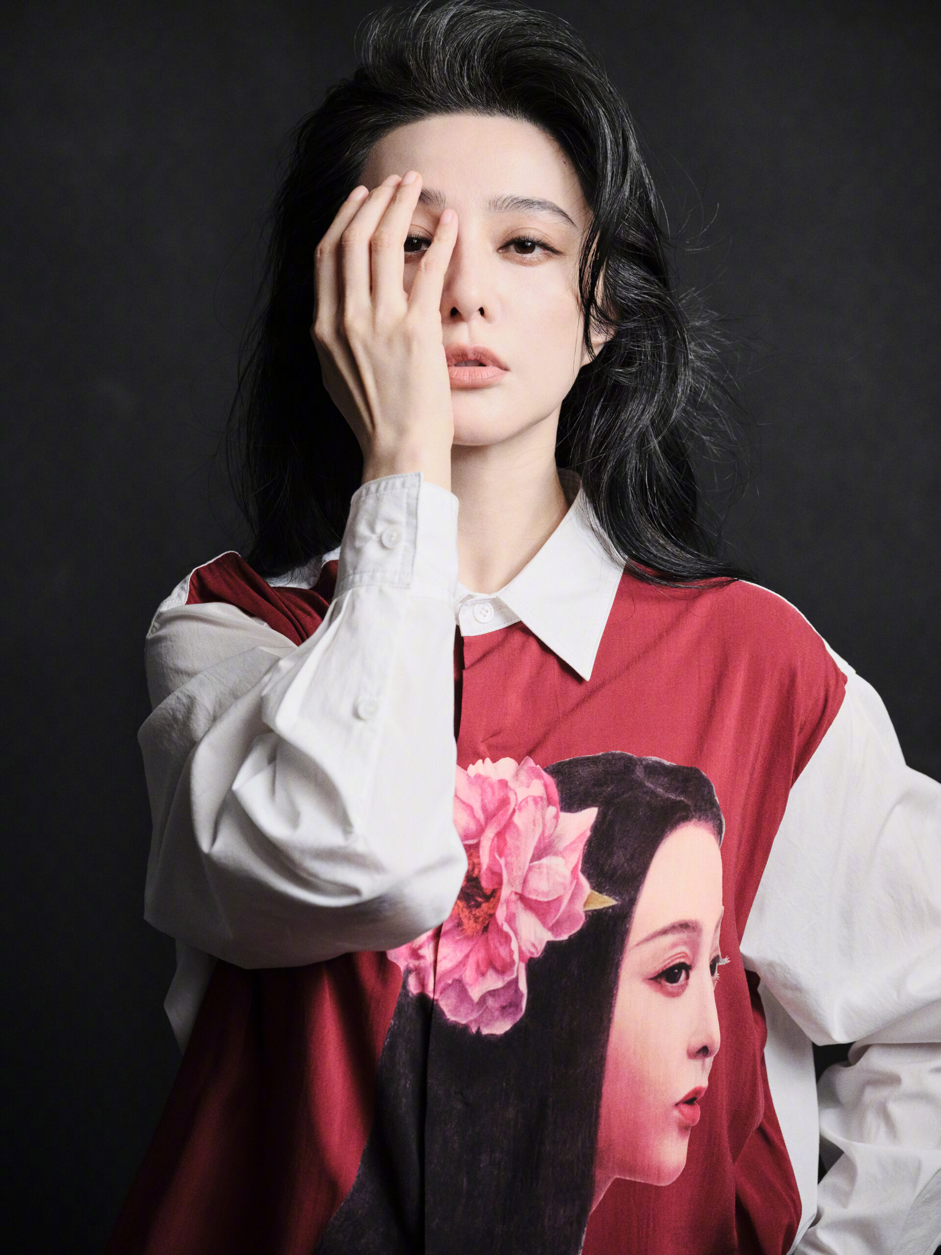Fan Bingbing models herself in Yohji Yamamoto