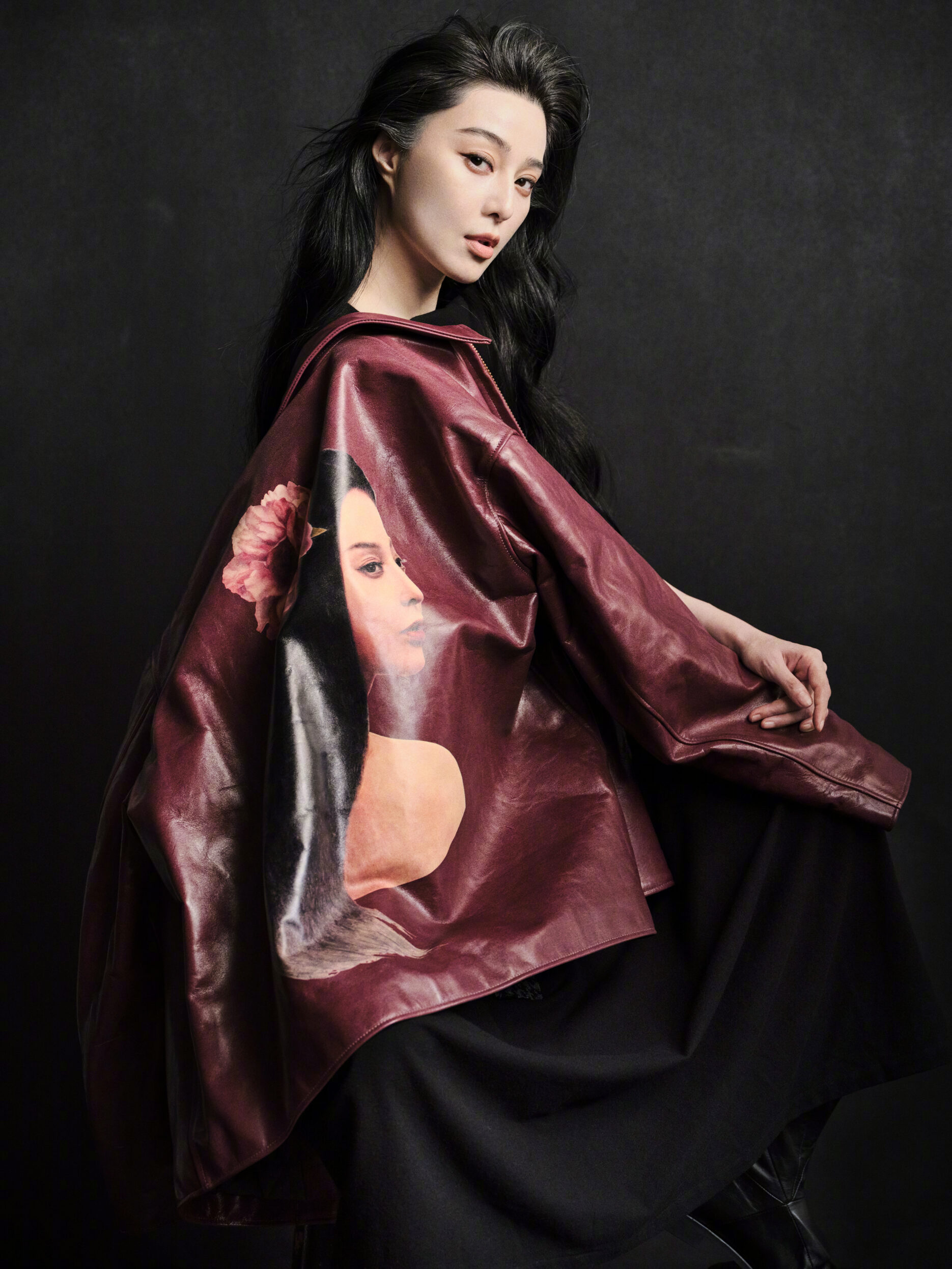 Fan Bingbing models herself in Yohji Yamamoto