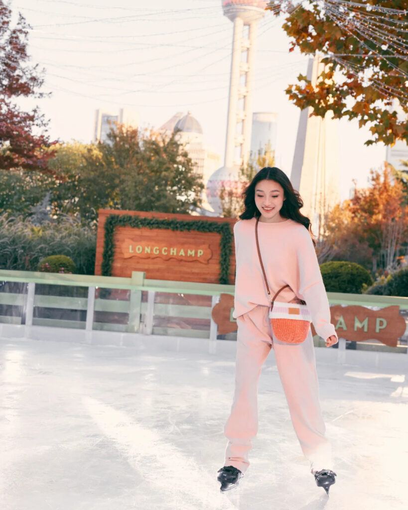 Longchamp opens ice rink on Shanghai’s Bund